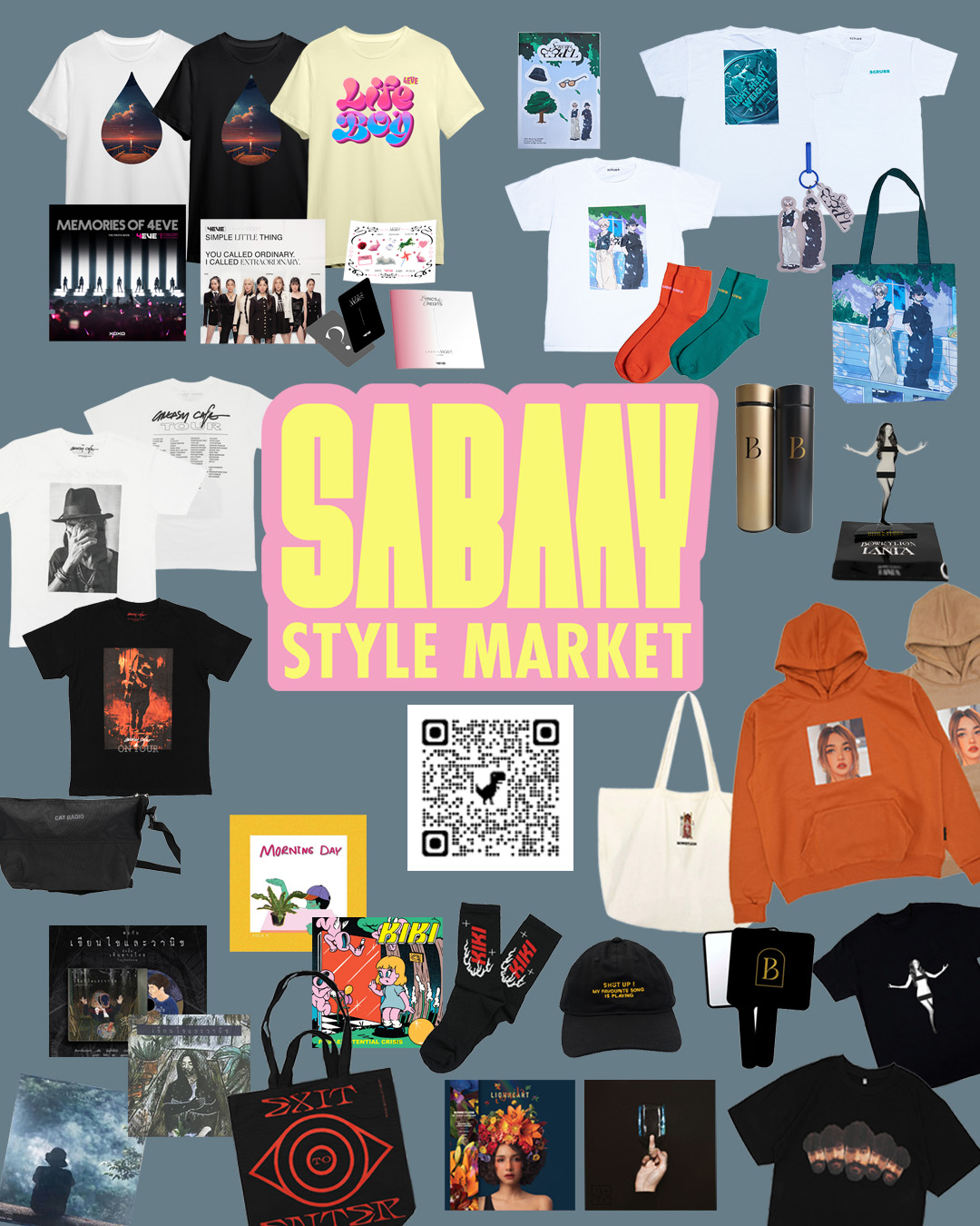 タイの音楽アーティスト公式グッズ、現地ファッションブランド、レコード、書籍、アート、雑貨などのコンテンツを取り扱う「SABAAY STYLE ...